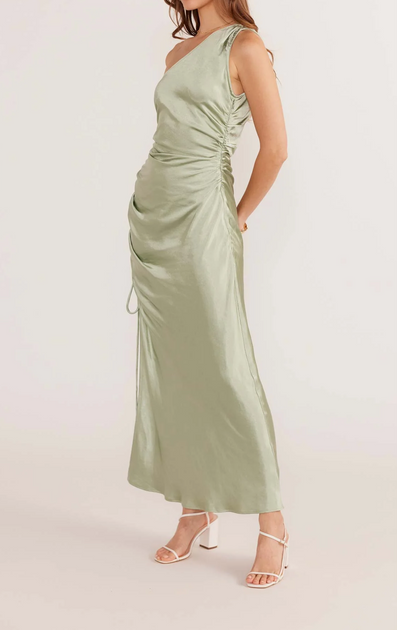 VERDA ONE SHOULDER MIDI DRESS – Bobbies Clothing